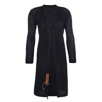 Knit Factory Luna Long Cardigan Tricot&eacute; - Navy - 38/40