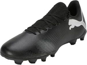 Puma Puma Men Future 7 Play Fg/Ag Soccer Shoes, Puma Black-Puma White, 42.5 EU