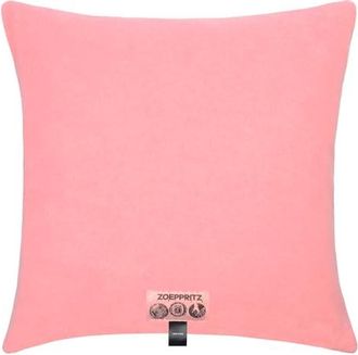 Zoeppritz Soft-Fleece-Kissenbezug - Polarfleece-Kissenbezug mit H&auml;kelstich - Flauschige Kissenh&uuml;lle - 40x40 cm - 321 Dusty Pink - von zoeppritz since 1828, 7022