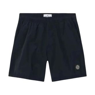 Stone Island Homme, Shorts, Bleu, Taille: XL Short de bain mi-long en Nylon Metal
