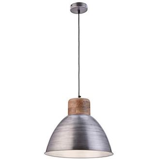 Leuchten Direkt Industrial Decken Hänge Lampe Wohn Zimmer Beleuchtung Holz Pendel Leuchte 11985-77