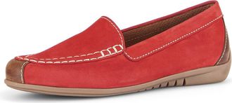 Gabor Damen Slipper, Frauen Slip On,Halbschuhe,Slides,Schlupfschuhe,schluepfschuhe,Loafer,College Schuhe,Businessschuhe,red/Peanut,38.5 EU / 5.5 UK