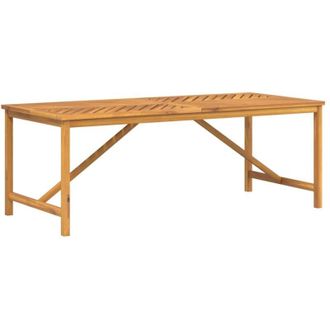 vidaXL Table &agrave; manger de jardin 200x90x74 cm bois dacacia solide vidaXL