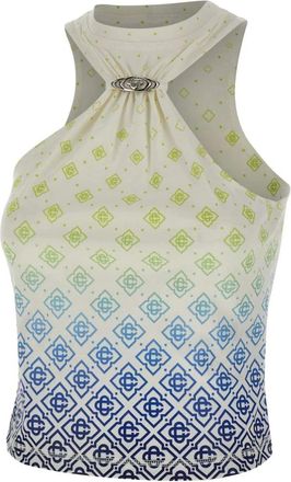 Casablanca Femme, Tops, Multicolore, Taille: 40 FR Top Drap&eacute; Imprim&eacute;