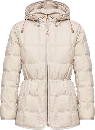 Moncler Moncler Doudoune Courte &Agrave; Capuche Cygnet, Femme, Beige, Taille: 00