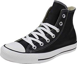 Converse Chuck Taylor All Star High, Baskets Hautes Mixte Adulte, Noir (Schwarz/Weiß Schwarz Weiß), 46 EU