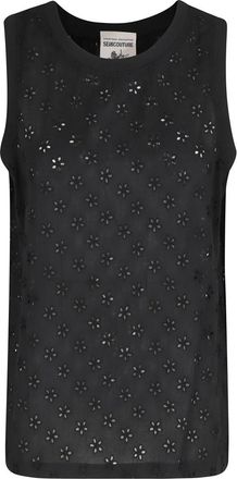 Semicouture Femme, Tops, Noir, Taille: 36 FR Canotta Alisa