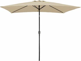 Happy Garden Parasol droit HAPUNA rectangulaire 2x3m beige