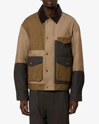 Isabel Marant Two-Tone Nylon Jacket - Khaki