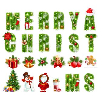 Generico Weihnachtsmagnete für den Kühlschrank, magnetischer Kühlschrankaufkleber, Whiteboard-Dekoration mit magnetischer Metalltür, für Kühlschrank, Weihnacht