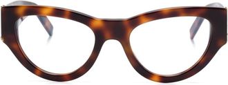 Saint Laurent Eyewear Cassandre Brille - Braun