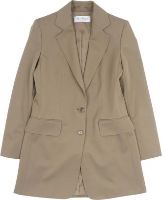 Max Mara Femme, Vestes, Beige, Taille: 38 FR Caprile Blazer