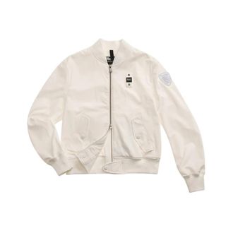 Blauer Wei&szlig;e Bomberjacke Darling Modell - - Jackets - Herren - Wei&szlig; - M