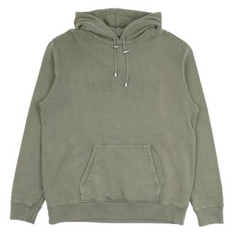 Balmain Homme, Sweatshirts et sweats &agrave; capuche, Vert, Taille: M Vintage Embroidered Sweat &agrave; capuche