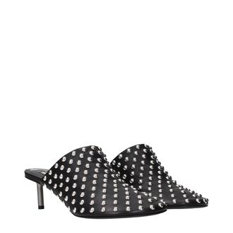 Jil Sander Studded Leather Mule - Black