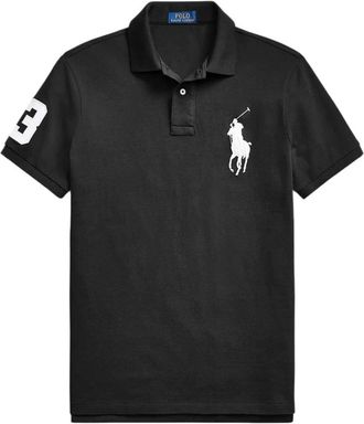 Ralph Lauren Homme, Tops, Noir, Taille: L Polo Chemises