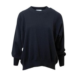 High Schwarzer Rundhals-Jersey - - Knitwear - Damen - Schwarzk - M
