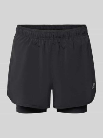 New Balance Shorts im 2-in-1-Look mit Logo