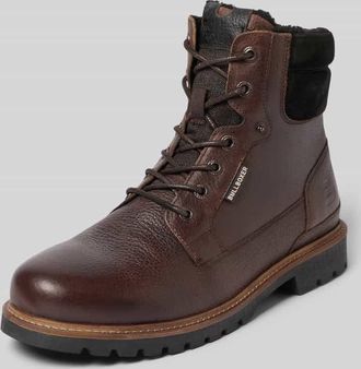 Bullboxer Boots aus Leder mit Label-Detail