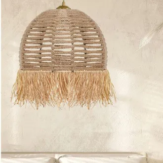 Pier Import Suspension boh&egrave;me durable avec corde et franges OLTEN