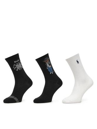 Polo Ralph Lauren Lange Socken Bear Snowflake 455P18210001 Schwarz