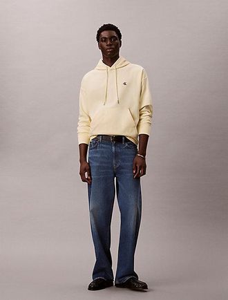 Calvin Klein L&auml;ssiges Monogramm-hoodie - Pear Sorbet - Herren - XS