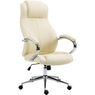 Clp Bürostuhl Salford Echtleder creme