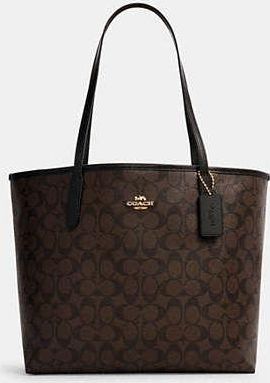 Coach City Tote Aus Charakteristischem Canvas