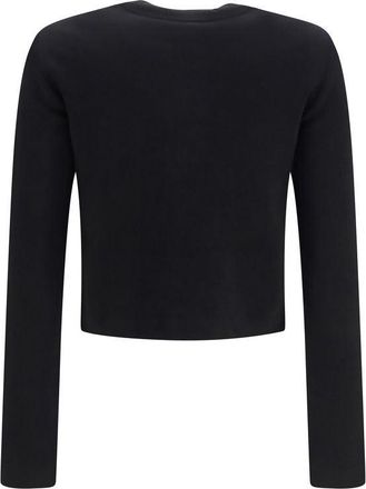 Balmain Round-Neck Viscose Cardigan - Black