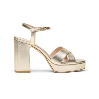 Stuart Weitzman Femme, Chaussures, Jaune, Taille: 40 EU Sandale Plateforme Dayna