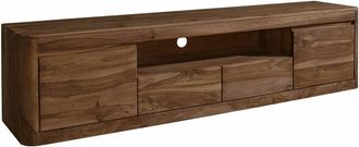 Massivmoebel24 Meuble tv 200x45 Palissandre teinté Smoked cherry toronto 151