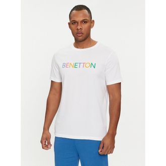 Benetton United Colors Of Benetton T-Shirt 3I1XU100A Wei&szlig; Regular Fit