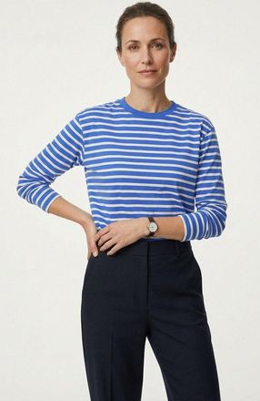 Marc O'Polo Denim Longsleeve regular fit, aus Heavy Slub Jersey, Rundhals