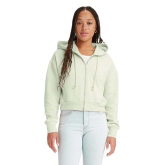 Levi's Hoodie mit durchgehendem Reißverschluss für Damen (Grün)