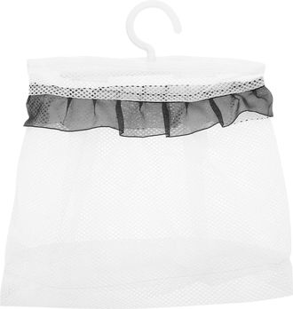 Lurrose Multifunktionaler Aufbewahrungsbeutel mit Haken Atmungsaktive Mesh h&auml;ngetasche f&uuml;r Badezimmer und K&uuml;che Faltbarer Organizer mit Drehbarem Haken f&uuml;r W&auml;