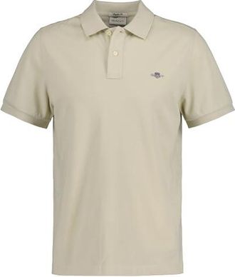 GANT Polo en PIQUÉ REG Shield SS, Silky Beige, S Homme