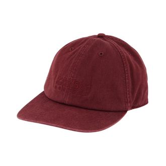 Maison Margiela unisex, Accessoires, Rouge, Taille: M Casquette de baseball en coton délavé