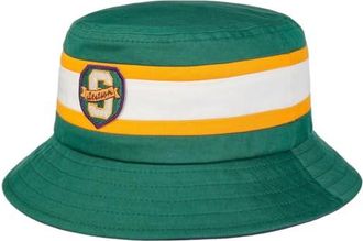 Stetson Chapeau en Coton Block Bucket Femme/Homme - Made in The EU de Soleil Peche DEte avec Doublure Printemps-ete Printemps Ete - M (56-57 cm) Vert Fonce