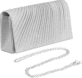 Yarnow Sac De Soir&eacute;e Sequins Evening Bags Minitasche Embrayage Scintillant Women Evening Bag for Women Sac &agrave; Paillettes Embrayage De F&ecirc;te Silver