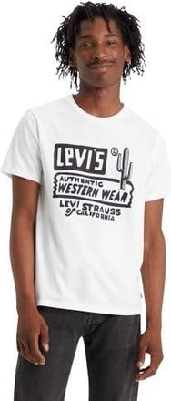 Levi's Homme Graphic Crewneck Tee, Western Wear White+, XL