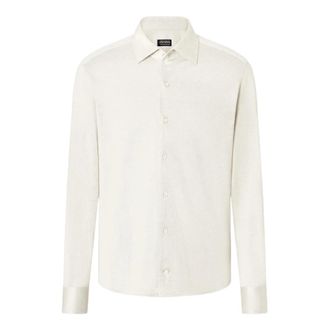 Ermenegildo Zegna Homme, Chemises, Blanc, Taille: XL Chemise en soie/lin/coton