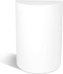 KLORIS Halbmondsäule Sweet Table Dekoration 22 x 45 cm Höhe 65 cm Farbe neutralweiß Made in Italy