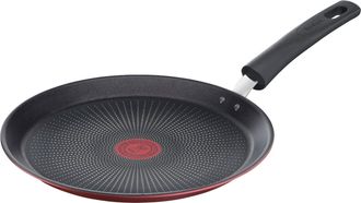 T-fal Daily Chef G2733802 Cr&ecirc;pe-Pfanne, Rot, 25 cm, langlebig, widerstandsf&auml;hig, leicht zu reinigen, Antihaftbeschichtung, Thermo-Signal, gesundes Kochen, h