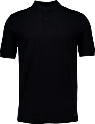 Genti Homme, Tops, Noir, Taille: L Polo 2 Buttons SS