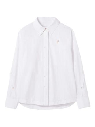 Claudie Pierlot chemise &agrave; logo brod&eacute; - Blanc