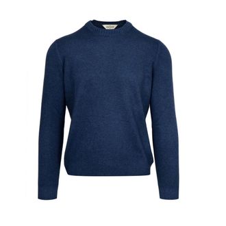 Gran Sasso Rundhals-Strickpullover - - Knitwear - Herren - Blau - XL