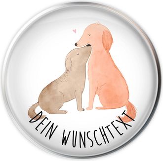 Mr. & Mrs. Panda Personalisierter Waschbecken St&ouml;psel Hunde Liebe - Personalisierte Geschenke, Kuss, Personalisierung, Abfluss, Wunder, Hund, Stopfen, Spr&uuml;che, Optimit