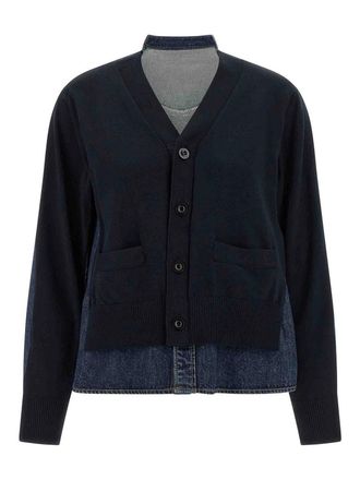 sacai Cardigan - Bleu