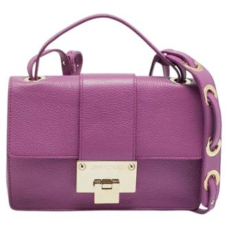 Jimmy Choo London Pre-owned Lederhandtasche - - Pre-owned - Damen - Lila - ONE SIZE