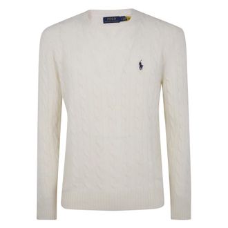 Polo Ralph Lauren Pulls &agrave; col rond - Homme - Pulls - Beige - Taille: XL